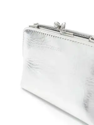 JIL SANDER Goji Micro Metallic Leather Bag - Grey