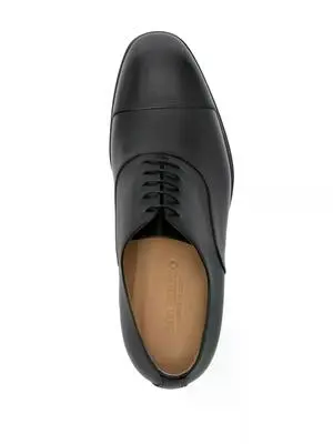 SCAROSSO Salvatore Leather Oxford Shoes - Black