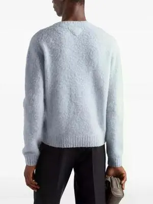 Prada Wool Crew-neck Sweater - Blue
