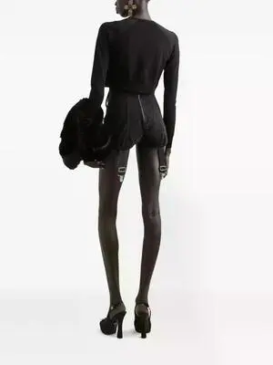 Dolce & Gabbana Ribbed Cropped Cardigan