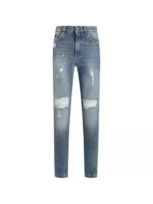 Dolce & Gabbana Audrey Distressed Skinny Jeans - Blue