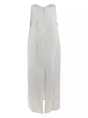 Co Strapless Sweetheart Neck Maxi Dress With Pleat Detailing