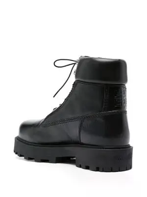Givenchy 4g-motif Lace-up Leather Ankle Boots