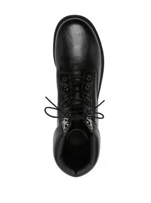 Givenchy 4g-motif Lace-up Leather Ankle Boots