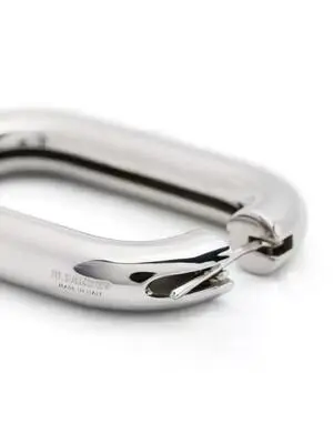 JIL SANDER Sculpted Hoop Earrings