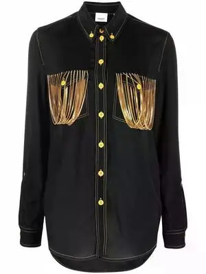 Burberry Chain Pocket Detail Shirt