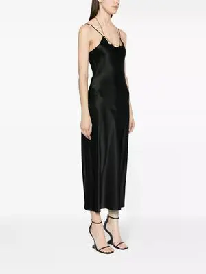 Alexander Wang Chain-strap Silk Midi Dress