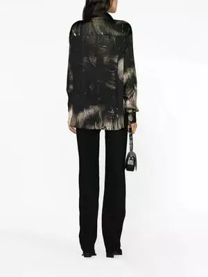 LOUISA BALLOU Abstract Print Long-sleeve Shirt