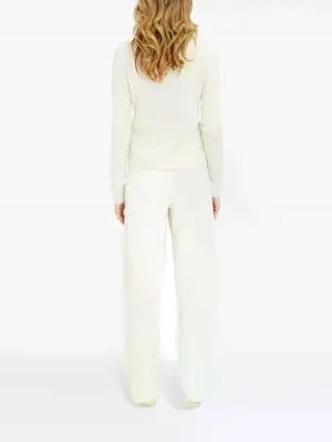 Chinti & Parker Cream Wool-cashmere Blend Roll Neck Jumper