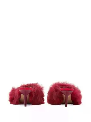 Burberry Jackie Shearling Sandals