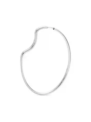 MARIA BLACK Sculpted Hoop Earring - Silver