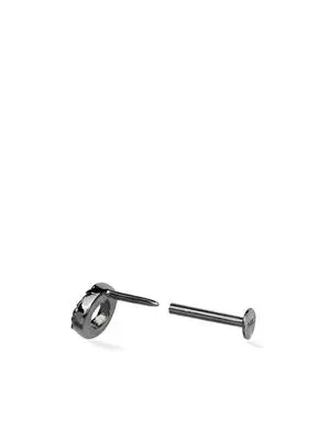 LARK & BERRY 14kt White Gold Diamond Halo Earring