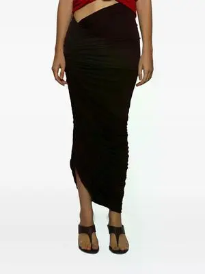 Magda Butrym Ruched Midi Skirt