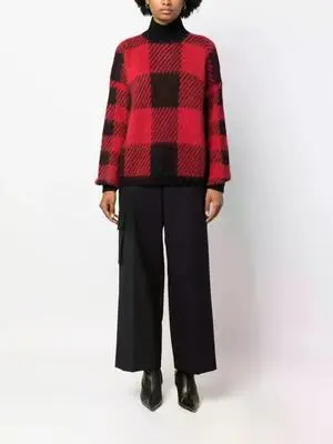 Woolrich Checked Intarsia Knitted Jumper