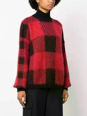 Woolrich Checked Intarsia Knitted Jumper