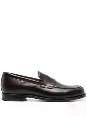 SCAROSSO Edward Leather Loafers - Red