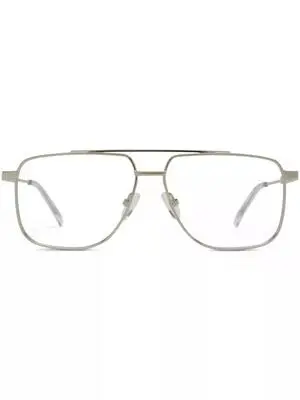 Alexander McQueen Oversized Frame Eyeglasses - Silver