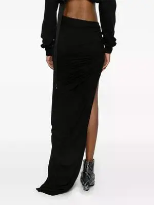 Rick Owens Soft Edfu Maxi Skirt - Black