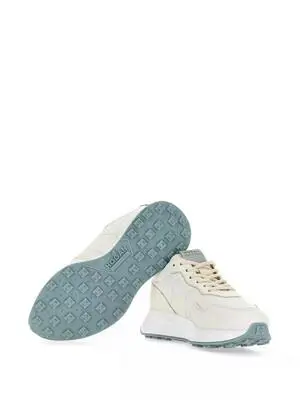 Hogan Leather Lace-up Sneakers - Neutrals