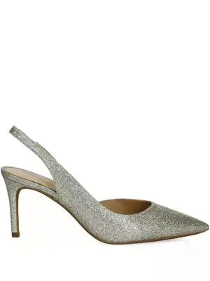 Michael Kors Glitter Slingback Pumps - Silver