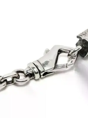 Emanuele Bicocchi Sterling Coin Charm Link Bracelet