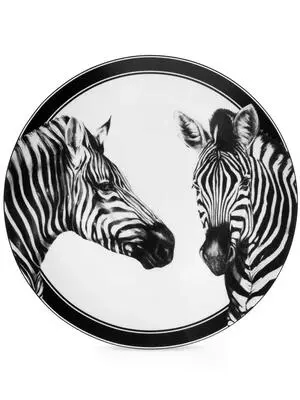 Dolce & Gabbana Zebra-print Porcelain Dinner Plates
