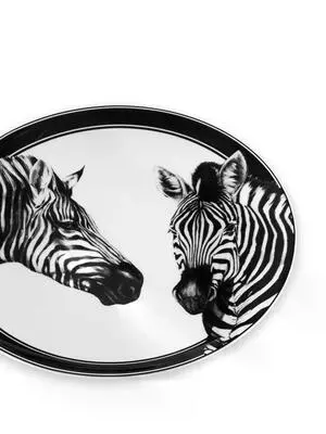 Dolce & Gabbana Zebra-print Porcelain Dinner Plates