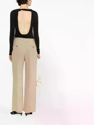 JIL SANDER Open-back Long-sleeved Bodysuit