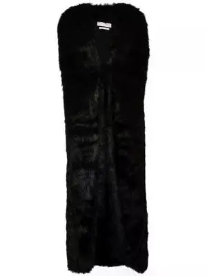 SAIID KOBEISY Faux Fur Maxi Coat