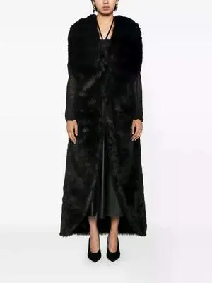 SAIID KOBEISY Faux Fur Maxi Coat