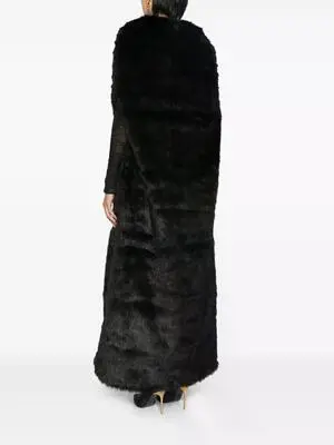 SAIID KOBEISY Faux Fur Maxi Coat