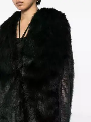 SAIID KOBEISY Faux Fur Maxi Coat