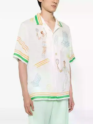 Casablanca Logo-print Linen Shirt
