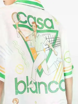 Casablanca Logo-print Linen Shirt
