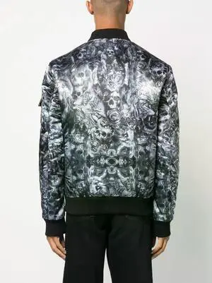 Philipp Plein Graphic Print Bomber Jacket