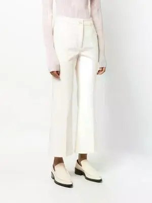 JIL SANDER Pressed Crease Flared Trousers