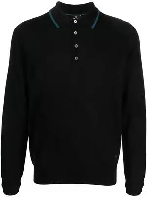 Paul Smith Logo-embroidered Merino Polo Shirt