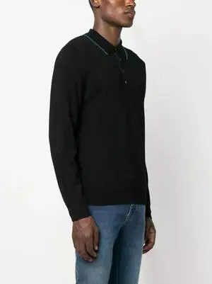 Paul Smith Logo-embroidered Merino Polo Shirt