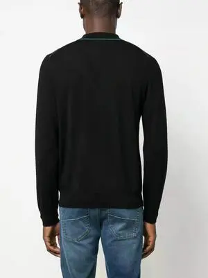 Paul Smith Logo-embroidered Merino Polo Shirt