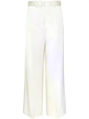 JIL SANDER High-rise Twill Palazzo Trousers