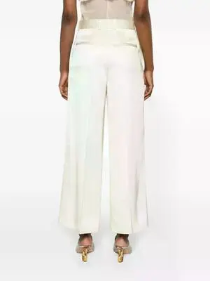 JIL SANDER High-rise Twill Palazzo Trousers
