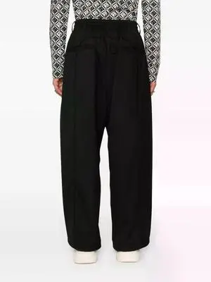 Y3 Wide-leg Trousers With Drawstring Waist