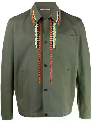 Valentino Garavani Embroidered Shirt Jacket - Green