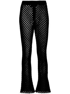 Alanui A Love Letter To India Macramé Trousers - Black