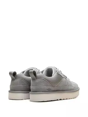 UGG Lowmel Lo Campfire Suede Lace Up Sneakers - Grey