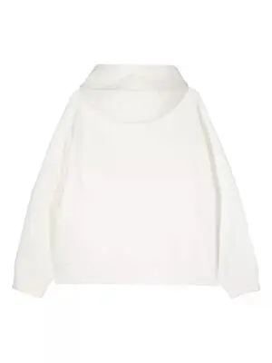 Neil Barrett Easy Raglan Jersey Hoodie - Neutrals