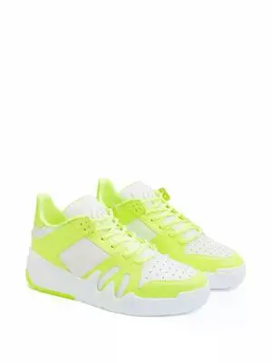 GIUSEPPE ZANOTTI Talon Low-top Leather Sneakers - White