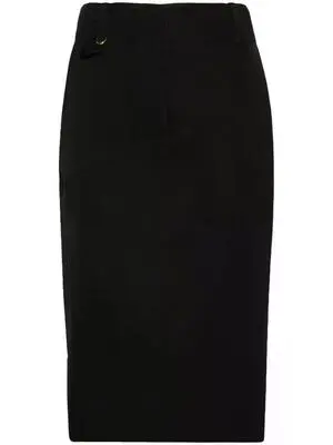 Jacquemus La Jupe Bari Midi Skirt - Black