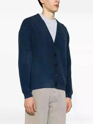Maison Kitsuné Fox Head Patch V-neck Cardigan