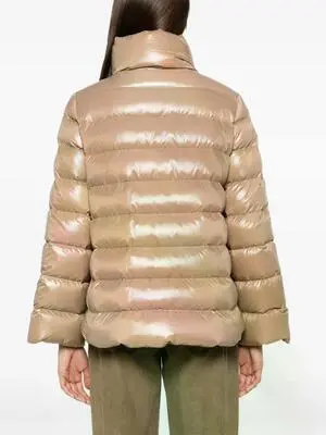FAY Down Puffer Jacket With Funnel Neck And Glossy Finish